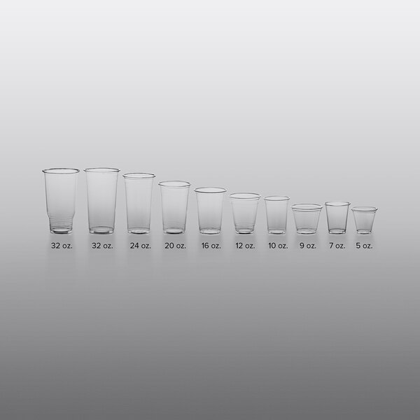 Choice 16 oz. Clear PET Plastic Cold Cup - 50/Pack