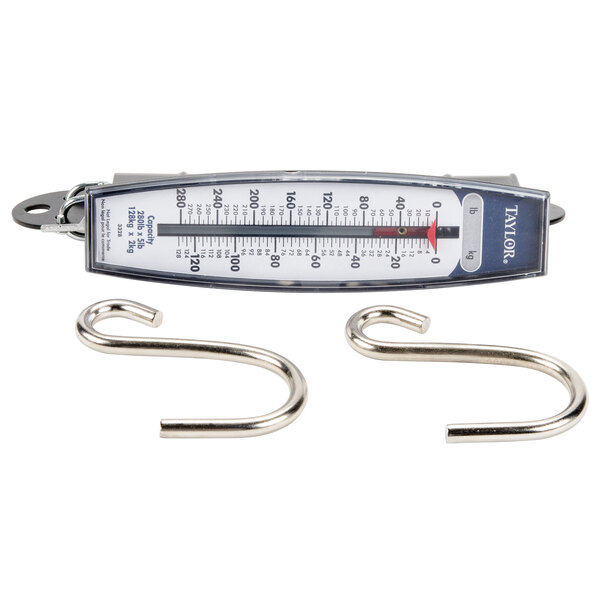 Taylor 3328 Industrial Hanging Spring Scale - 280 lb. x 5 lb.