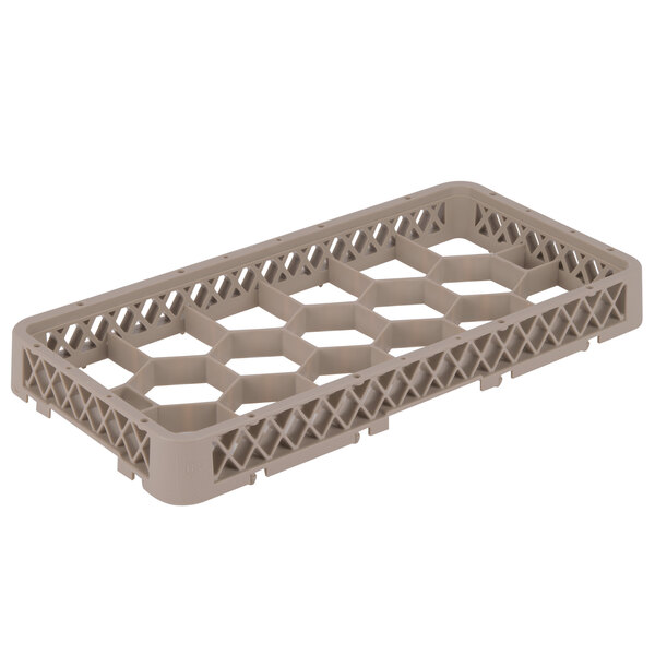 Vollrath HRF Traex® Half-Size Beige 17 Compartment Glass Rack Extender