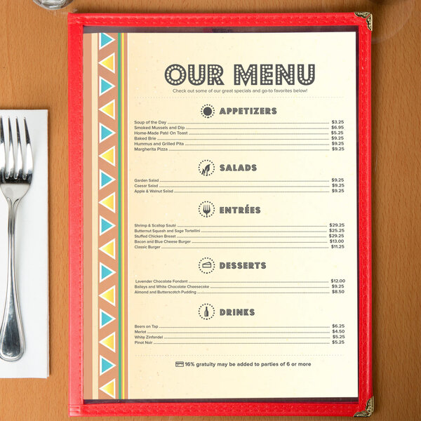 Mexican Menu Border Design