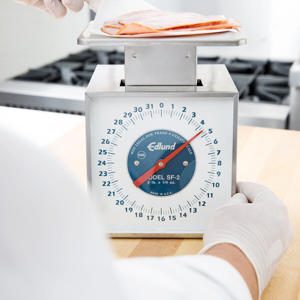 Edlund SF-2 Premier Series 32 oz. Portion Scale with 6" x 6 3/4" Platform