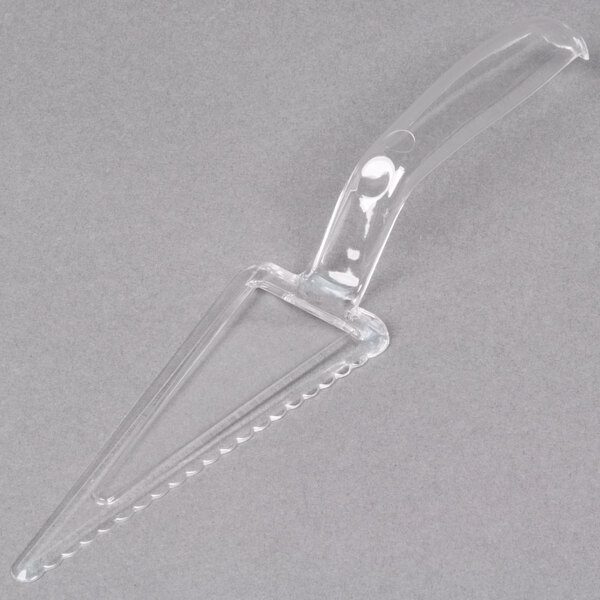 Visions 10" Clear Disposable Plastic Pie Server - 72/Case