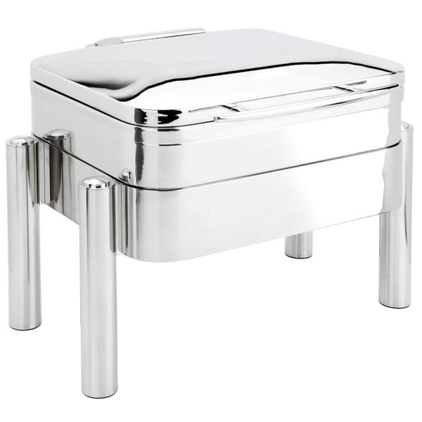 Eastern Tabletop 3974S Jazz Swing 6 Qt. Stainless Steel Square Chafer ...