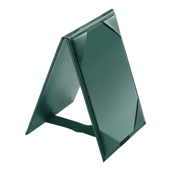 Menu Solutions TT067A GRN 4" x 6" A-Frame / Two View Green Table Tent ...