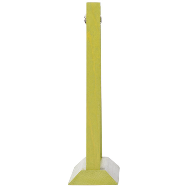 Menu Solutions WFT4S-B 5" x 7" Lime Wood Flip Top Table Tent - 2/Pack