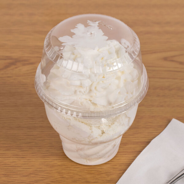 Solo SDL12 12 oz. Clear Plastic Sundae Lid - 1000/Case