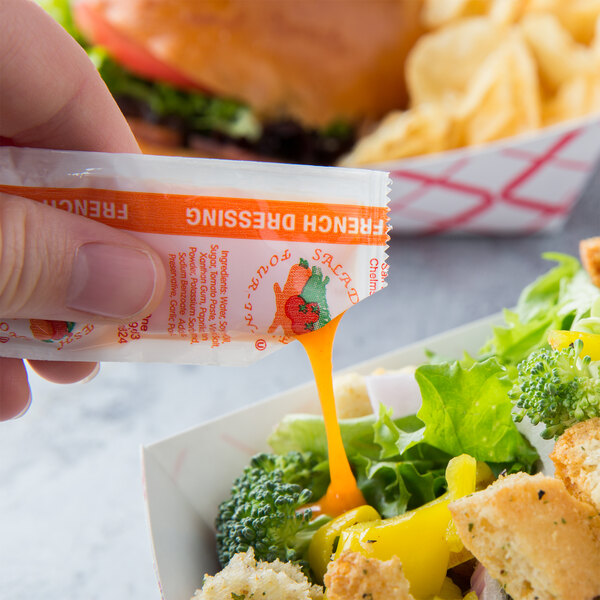 12 Gram French Dressing Portion Packets - 200/Case