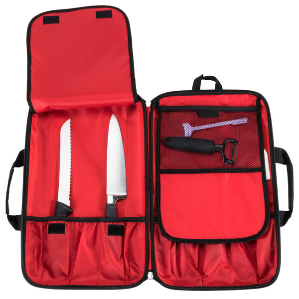 Mercer Culinary M30602M KnifePack Plus 10 Pocket Single-Zip Knife Case