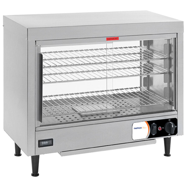 Nemco 6460 Heated Display Case w/ Lighted Interior and Humidity - 28"