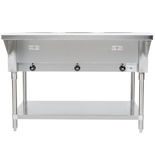 Advance Tabco HF-3E-240 Three Pan Electric Steam Table with Undershelf ...