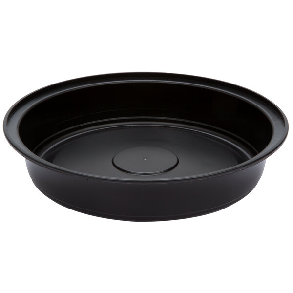 Pactiv Newspring NC-948-B 48 oz. Black 9" x 1 3/4" VERSAtainer Round ...