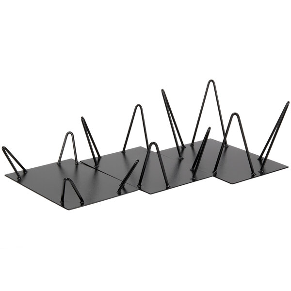 Cal-Mil SR630-13 Black V-Leg Rectangular 3 Piece Metal Riser Set