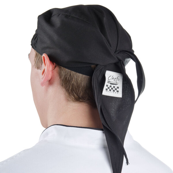 Chef Revival Black Chef Head Wrap