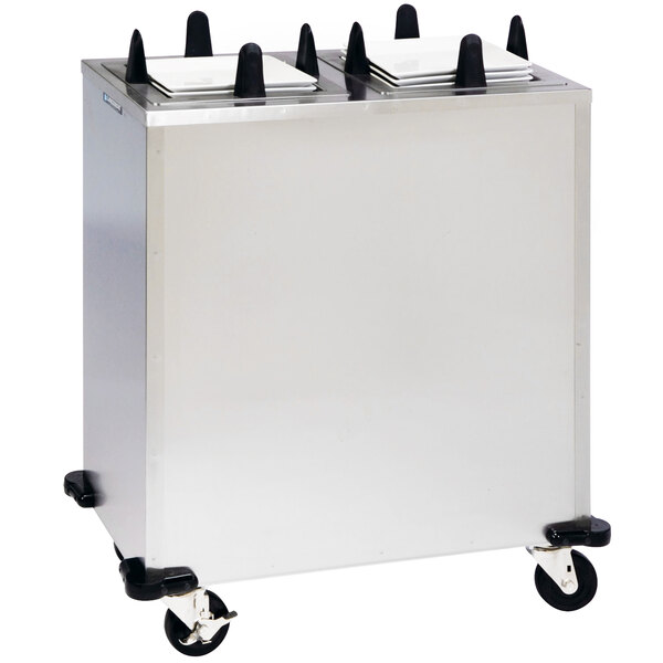 Lakeside S6212 Stainless Steel Heated Two Stack Plate Dispenser for 11 ...