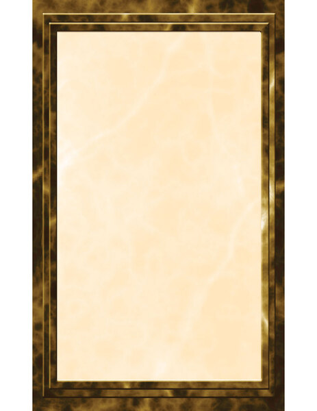 Choice 8 1/2" x 14" Brown Menu Paper - Marble Border - 100/Pack