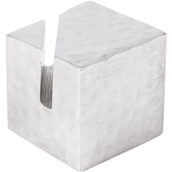 American Metalcraft Square Hammered Aluminum Card Holder