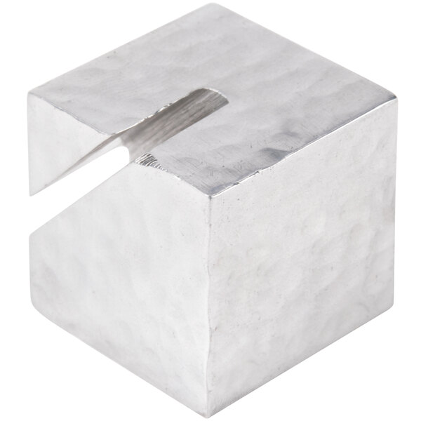 American Metalcraft Square Hammered Aluminum Card Holder