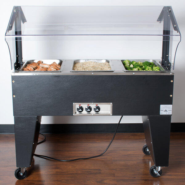Advance Tabco B3-240-B Open Base Everyday Buffet Stainless Steel Three ...