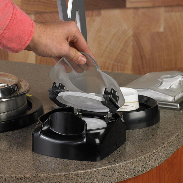 Vollrath LS03IB Lidsaver® 3 In-Counter Horizontal Lid Dispenser for 3 1 ...
