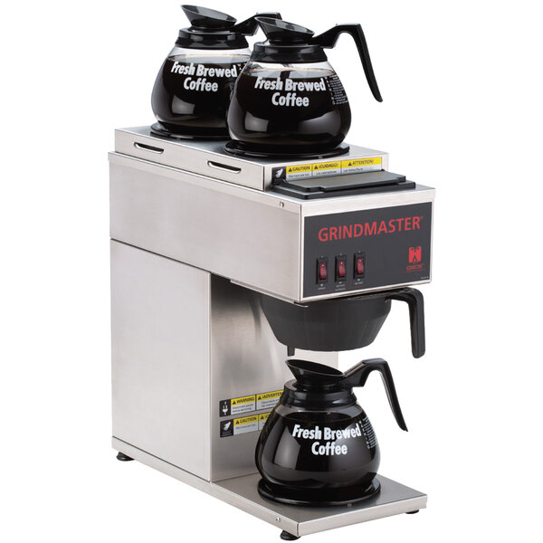 Grindmaster CPO-3P-15A Portable Pourover Coffee Brewer with 2 Top and 1 ...