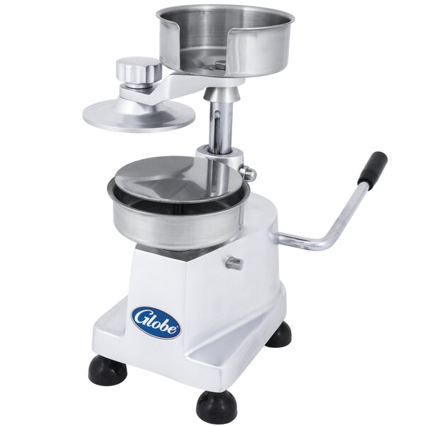 Globe PP4 Manual 1/4 lb. Patty Press with Single-Level Press Handle