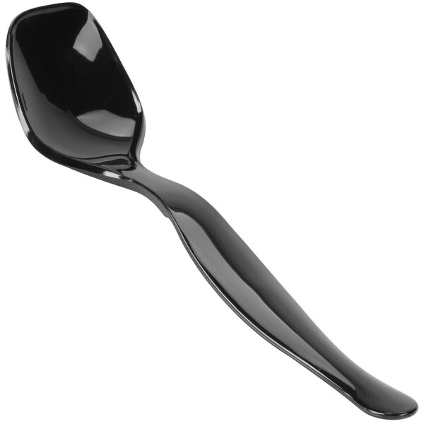 Fineline 3302-BK Platter Pleasers Black Plastic 8 1/2" Serving Spoon ...