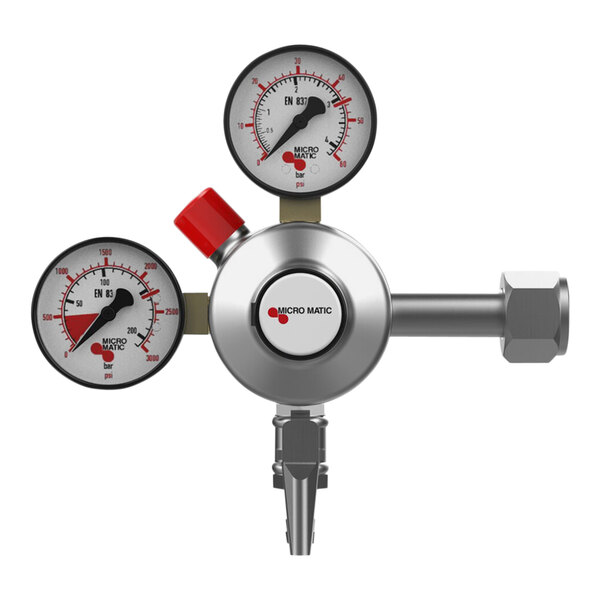 Micro Matic 842HB-PP Premium Plus Series Double Gauge Primary CO2 Regulator