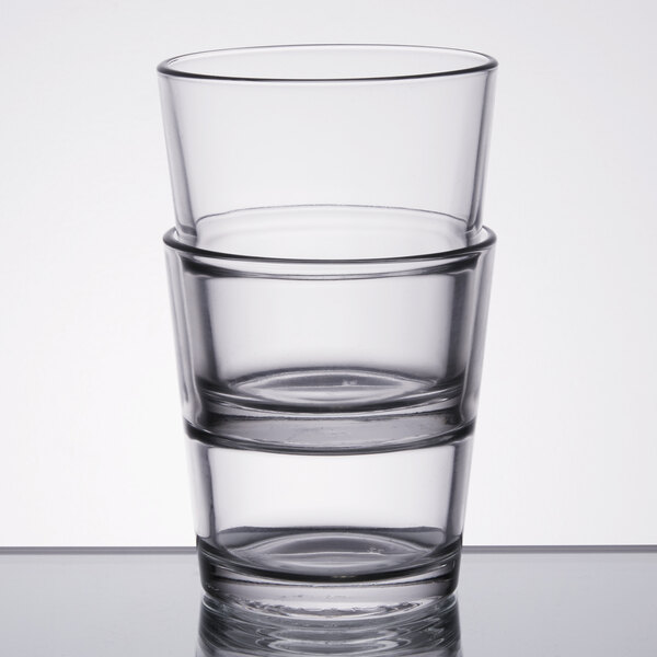 Libbey 15769 Restaurant Basics 12 oz. Customizable Stackable Rocks ...