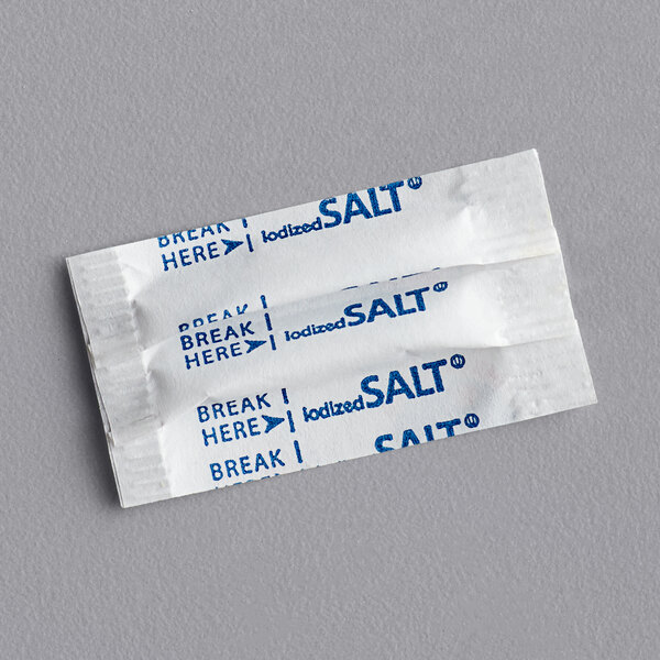 Salt Portion Packet (.6 Gram): In Bulk at WebstaurantStore
