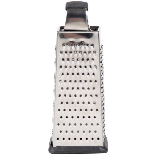 Tablecraft SG203BH 6" 4-Sided Stainless Steel Box Grater with Soft Grip