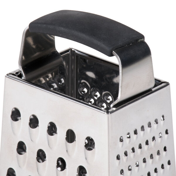 Tablecraft SG203BH 6" 4-Sided Stainless Steel Box Grater with Soft Grip