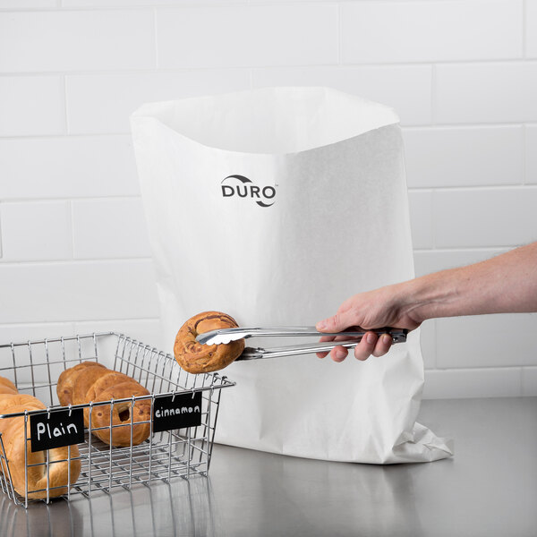 Duro 17" x 24" White Merchandise Bag - 500/Bundle