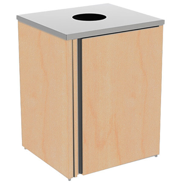 Lakeside 3410HRM Rectangular Stainless Steel Refuse Station with Top ...