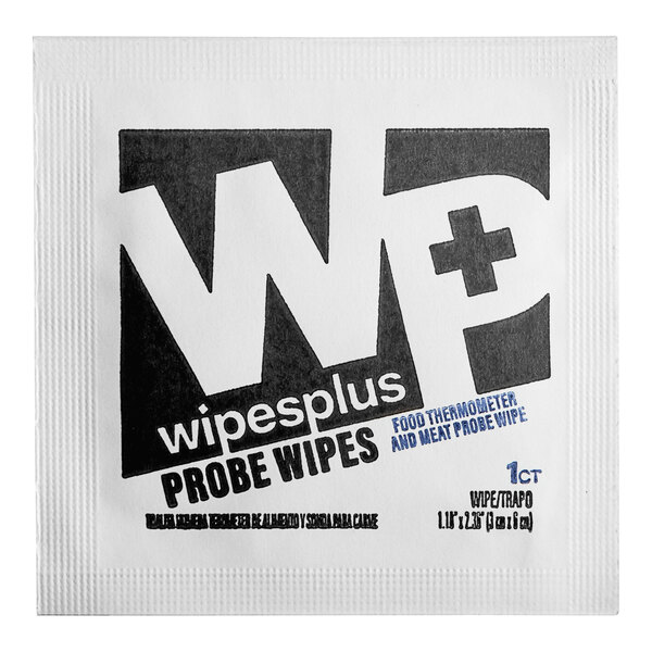 WipesPlus Probe Wipe Sachet, Thermometer Sanitizing Wipes - 100/Pack