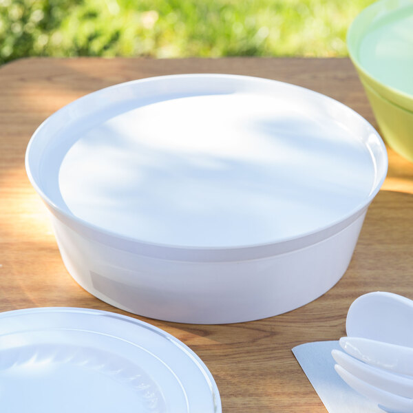 GET CB-1035-W Cabana 9 1/4" White Melamine Box Set - 6/Case