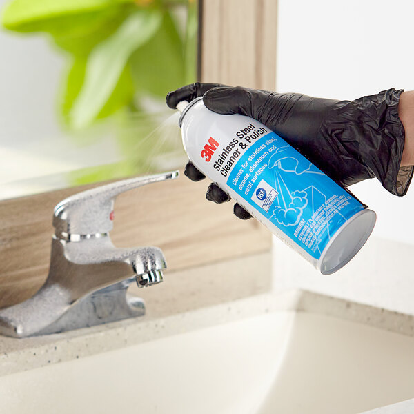 3M 59158CC 10 oz. Aerosol Stainless Steel / Metal Cleaner and Polish ...