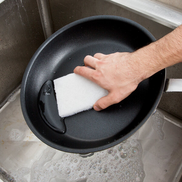 3M 9030 Scotch-Brite™ 5" x 3 1/2" Light-Duty Scrubbing Pad - 40/Case