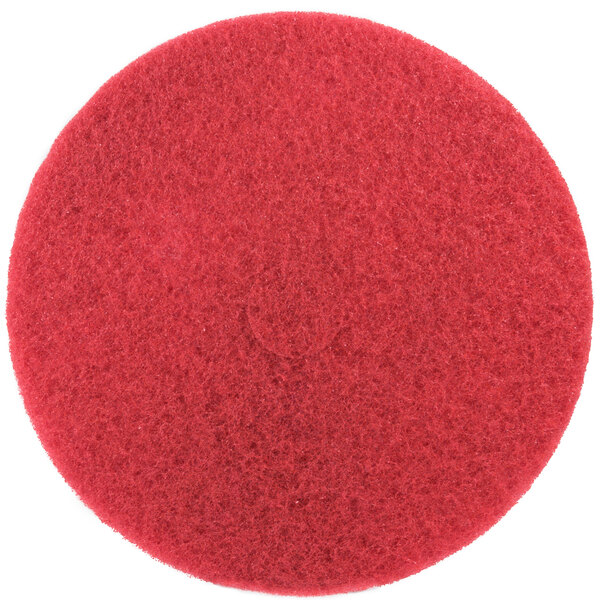 3M 5100 20" Red Buffing Floor Pad - 5/Case