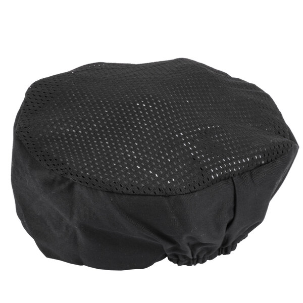 Chef Revival Customizable Black Mesh Top Baker's Skull Cap / Pill Box ...