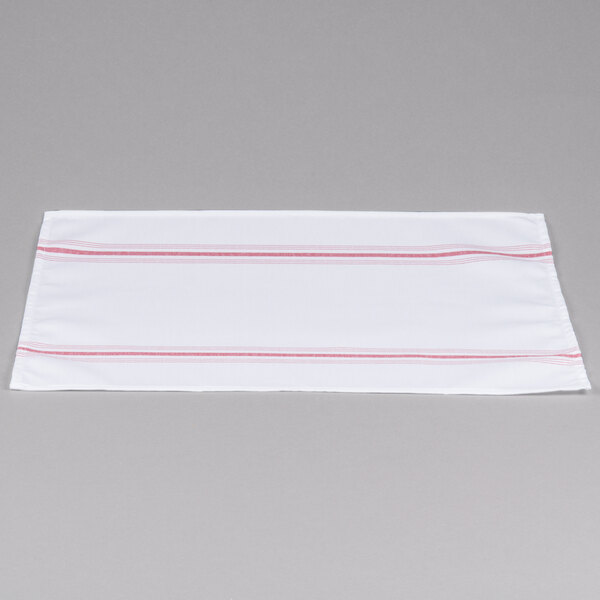 Snap Drape 53771822NH001 Red SoftWeave™ Bistro Striped Cloth Napkins ...