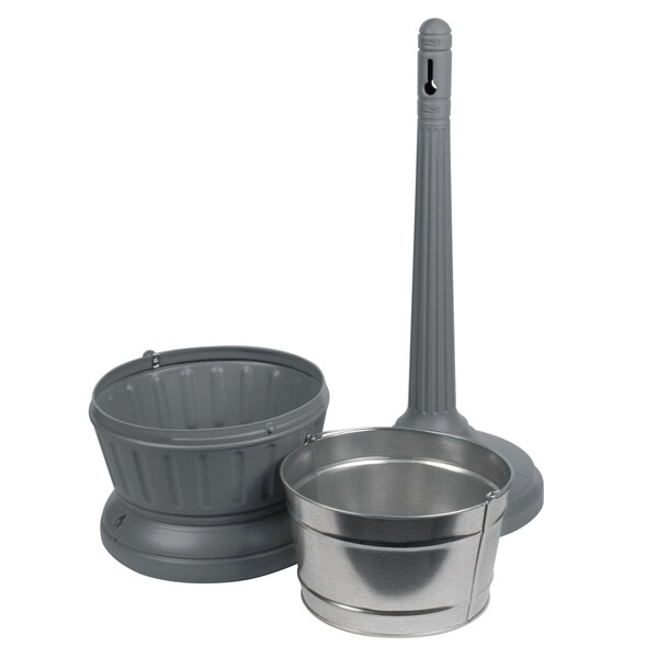 Commercial Zone 711303 Smokers' Outpost Standard Gray 16 Qt. Cigarette ...