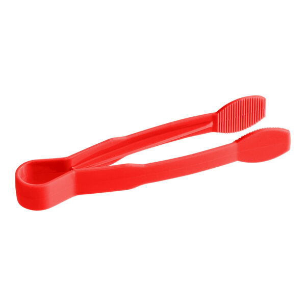 Cambro TG9404 Lugano 9" Red Flat Grip Plastic Tongs