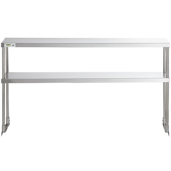 Avantco 178SSDOS6012 Stainless Steel Double Deck Overshelf - 12" x 60"
