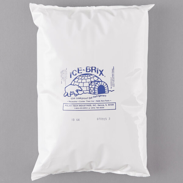 Polar Tech 64 oz. Ice Brix Leakproof Cold Pack - 8/Case