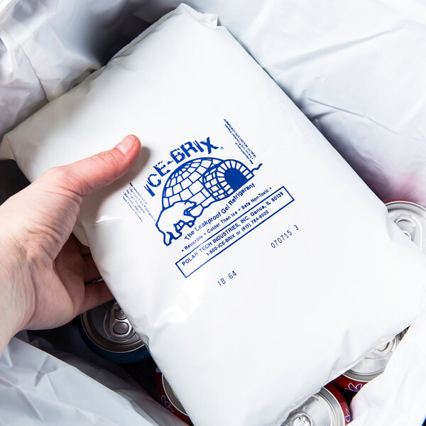 Polar Tech 64 oz. Ice Brix Leakproof Cold Pack - 8/Case