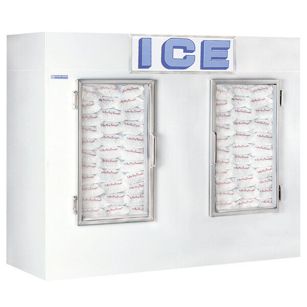 Polar Temp 1000CWGP Two Door Cold Wall Indoor Ice Merchandiser - 100 cu ...