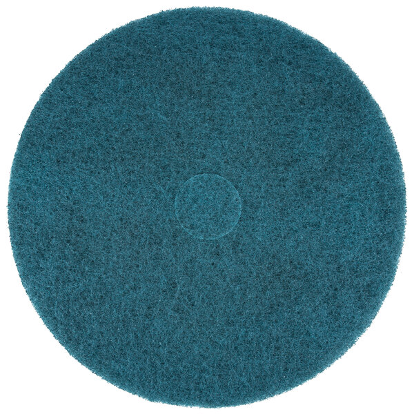 3M 5300 16" Blue Cleaning Floor Pad - 5/Case