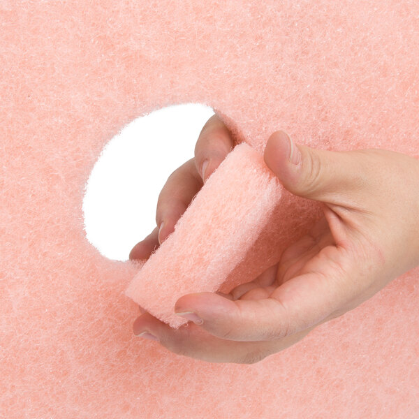 3M 3600 Eraser 18" Pink Burnishing Floor Pad - 5/Case