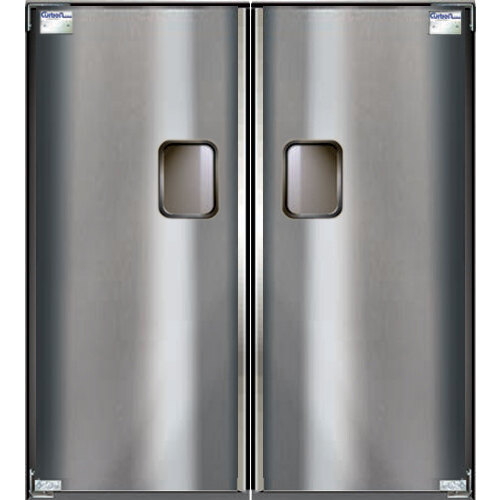 Curtron Service-Pro Series 30 Double Stainless Steel Swinging Traffic ...