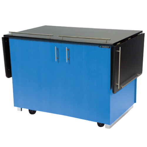 Lakeside 6850BL Mobile Breakout Dining Station with Royal Blue Laminate ...